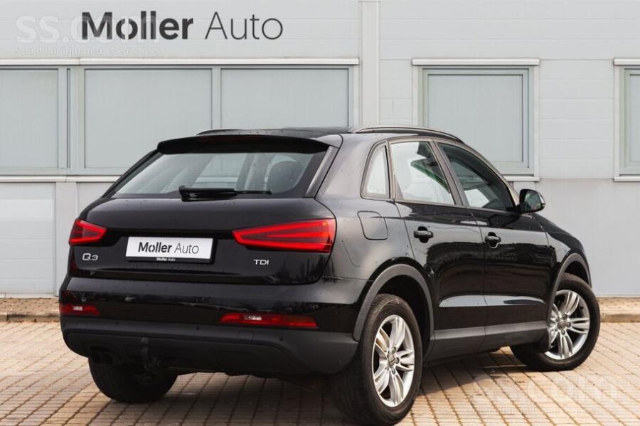 Black Audi Q3 2012 in Ventspils, with an engine capacity of 2.00 L and mileage of 185 thousand km for 11950 €, photo 5 on AUTOMOTO.COM.LV