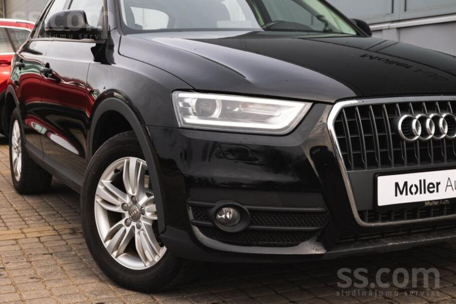 Black Audi Q3 2012 in Ventspils, with an engine capacity of 2.00 L and mileage of 185 thousand km for 11950 €, photo 10 on AUTOMOTO.COM.LV