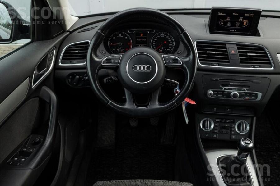 Black Audi Q3 2012 in Ventspils, with an engine capacity of 2.00 L and mileage of 185 thousand km for 11950 €, photo 17 on AUTOMOTO.COM.LV