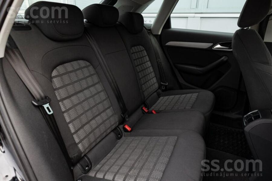 Black Audi Q3 2012 in Ventspils, with an engine capacity of 2.00 L and mileage of 185 thousand km for 11950 €, photo 27 on AUTOMOTO.COM.LV
