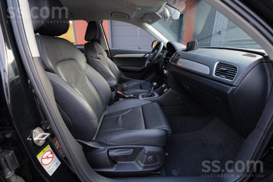 Black Audi Q3 2012 in Jelgava, with an engine capacity of 2.00 L and mileage of 0 thousand km for 9700 €, photo 13 on AUTOMOTO.COM.LV