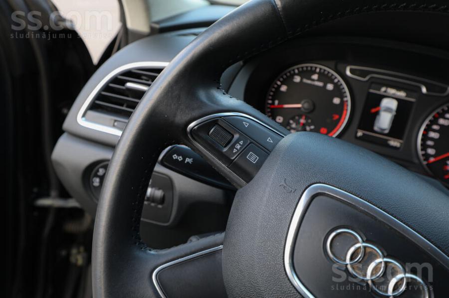 Black Audi Q3 2012 in Jelgava, with an engine capacity of 2.00 L and mileage of 0 thousand km for 9700 €, photo 25 on AUTOMOTO.COM.LV