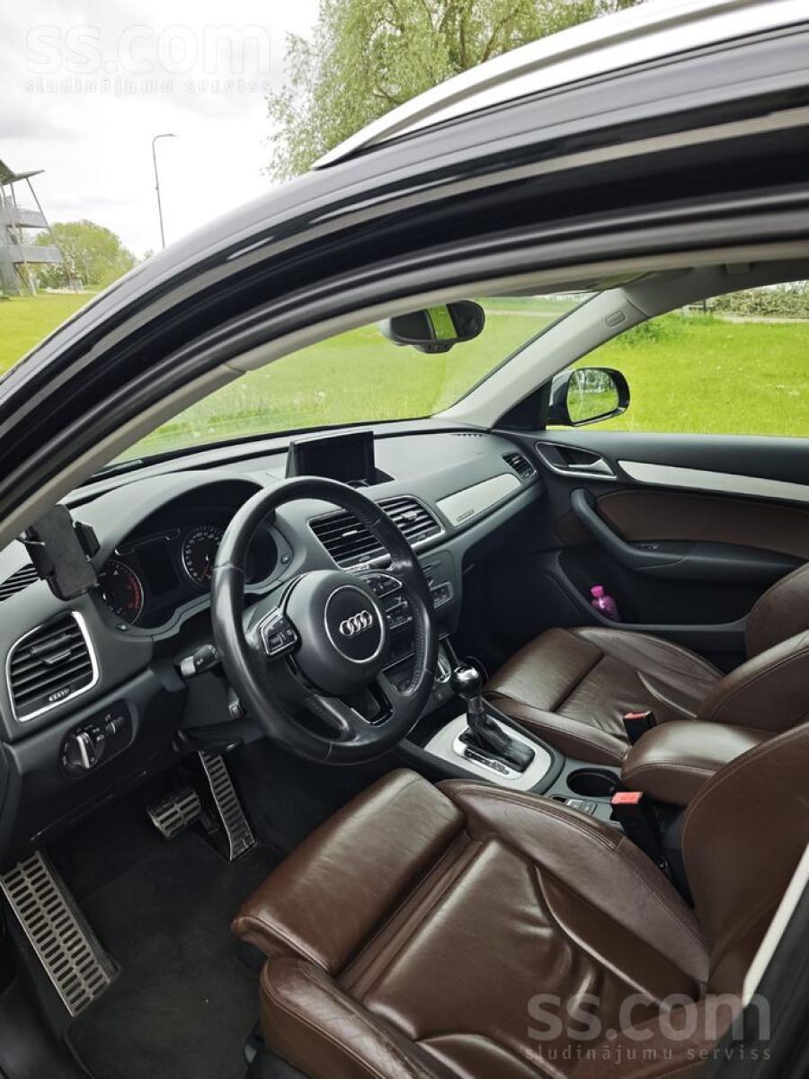 Black Audi Q3 2012 in Riga, with an engine capacity of 2.00 L and mileage of 225 thousand km for 12400 €, photo 9 on AUTOMOTO.COM.LV