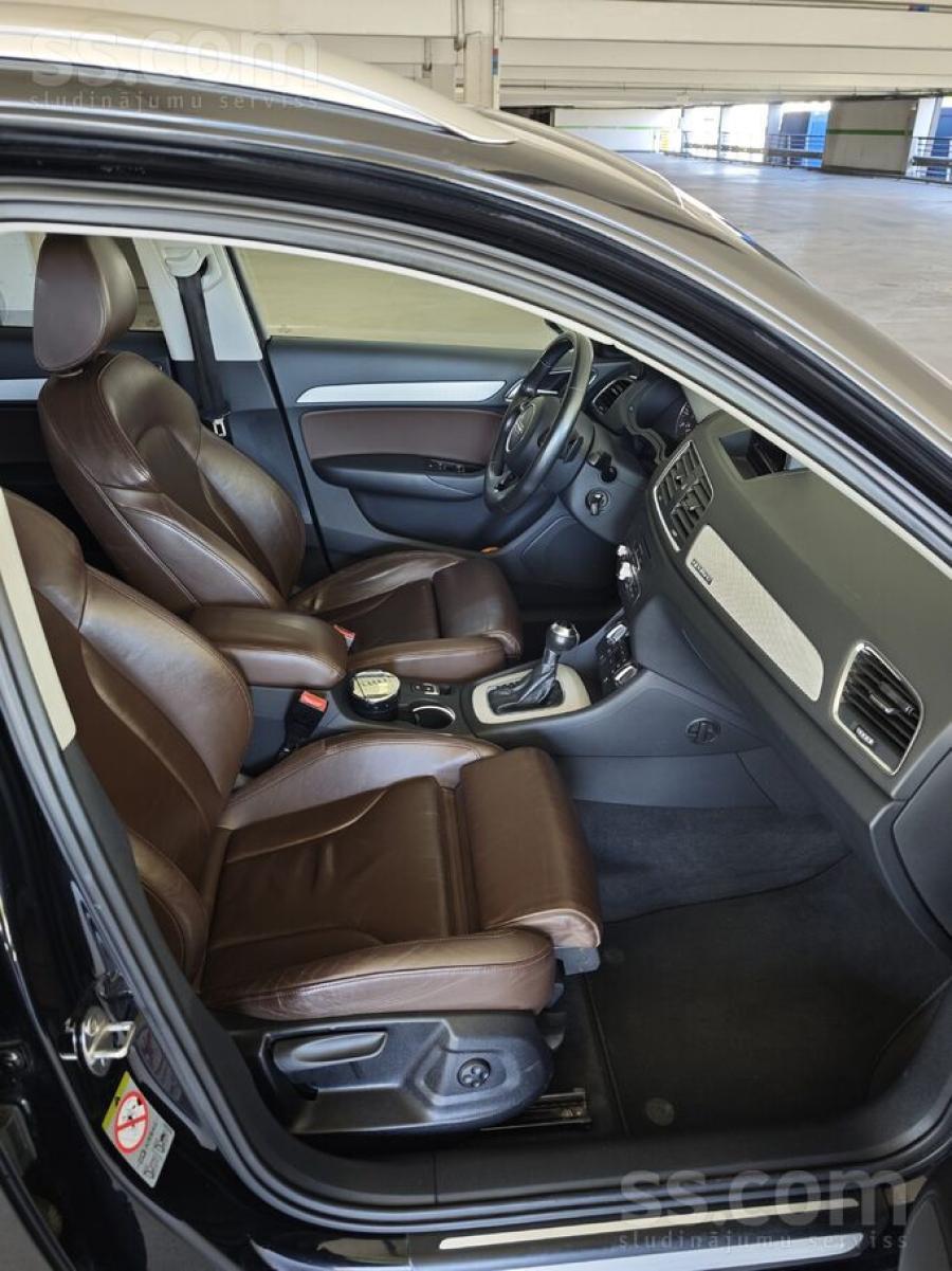 Black Audi Q3 2012 in Riga, with an engine capacity of 2.00 L and mileage of 225 thousand km for 12400 €, photo 10 on AUTOMOTO.COM.LV