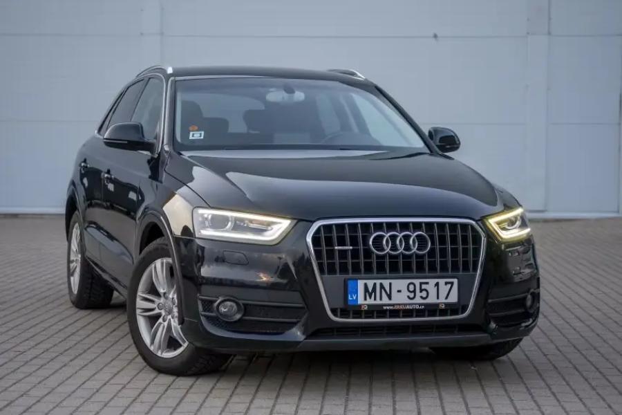 Melns Audi Q3 2012 Grobiņa, ar dzinēja tilpumu 2.00 L un nobraukumu 220 tūkst. km par 13900 €, foto 1 vietnē AUTOMOTO.COM.LV