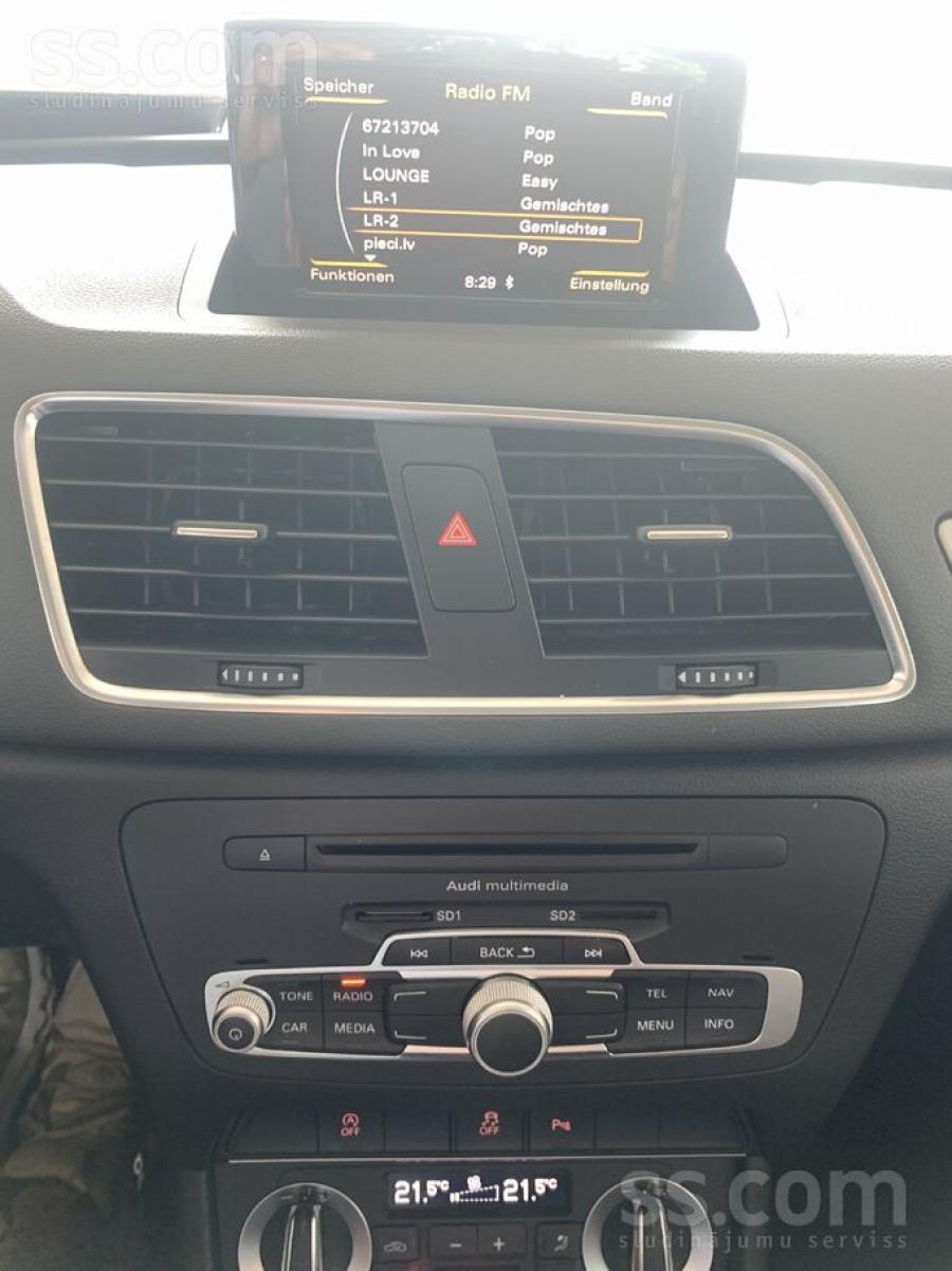 Black Audi Q3 2012 in Ogre, with an engine capacity of 2.00 L and mileage of 210 thousand km for 10770 €, photo 16 on AUTOMOTO.COM.LV