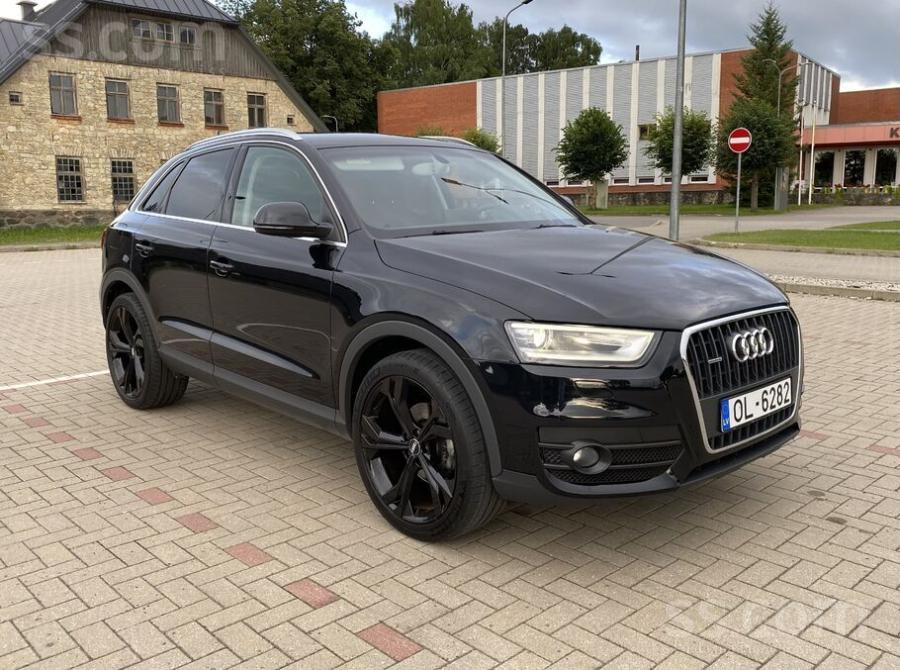 Black Audi Q3 2012 in Cesis, with an engine capacity of 2.00 L and mileage of 315 thousand km for 10500 €, photo 1 on AUTOMOTO.COM.LV