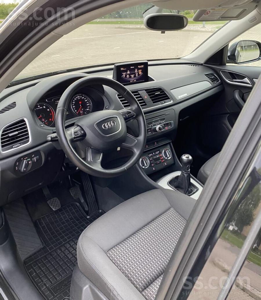 Black Audi Q3 2012 in Cesis, with an engine capacity of 2.00 L and mileage of 315 thousand km for 10500 €, photo 10 on AUTOMOTO.COM.LV