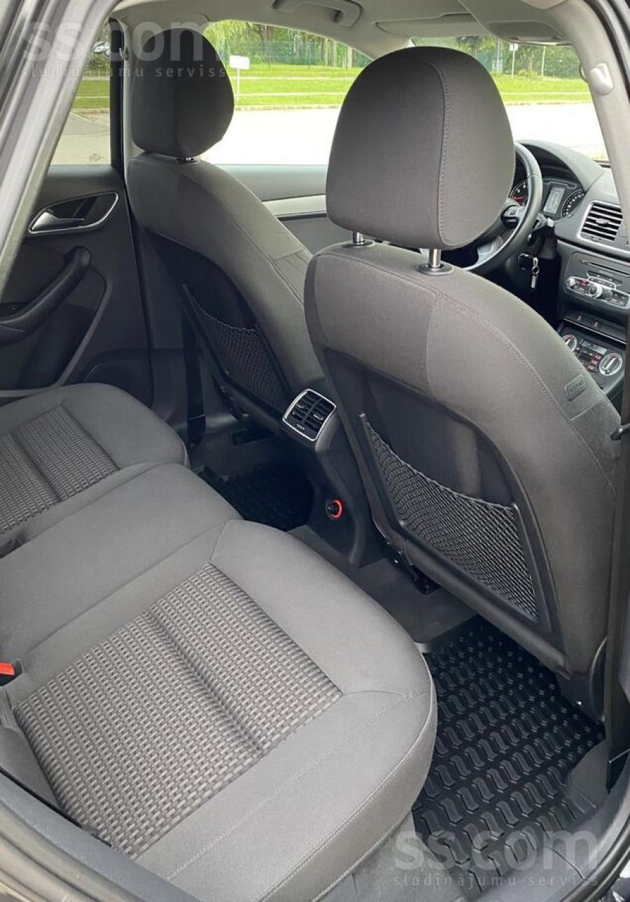 Black Audi Q3 2012 in Cesis, with an engine capacity of 2.00 L and mileage of 315 thousand km for 10500 €, photo 12 on AUTOMOTO.COM.LV