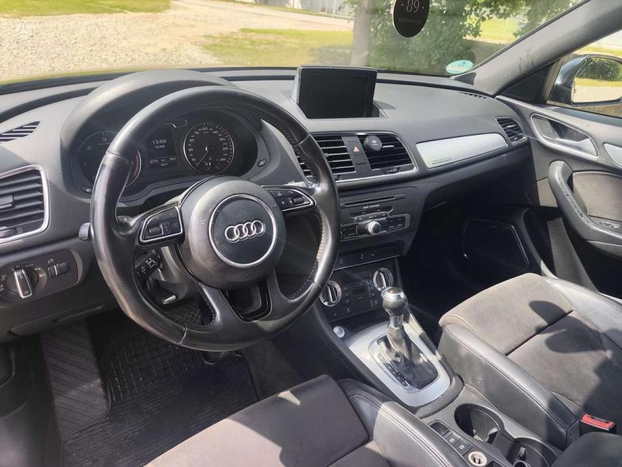 Black Audi Q3 2012 in Jonava, with an engine capacity of 1.97 L and mileage of 367 thousand km for 8600 €, photo 6 on AUTOMOTO.COM.LV