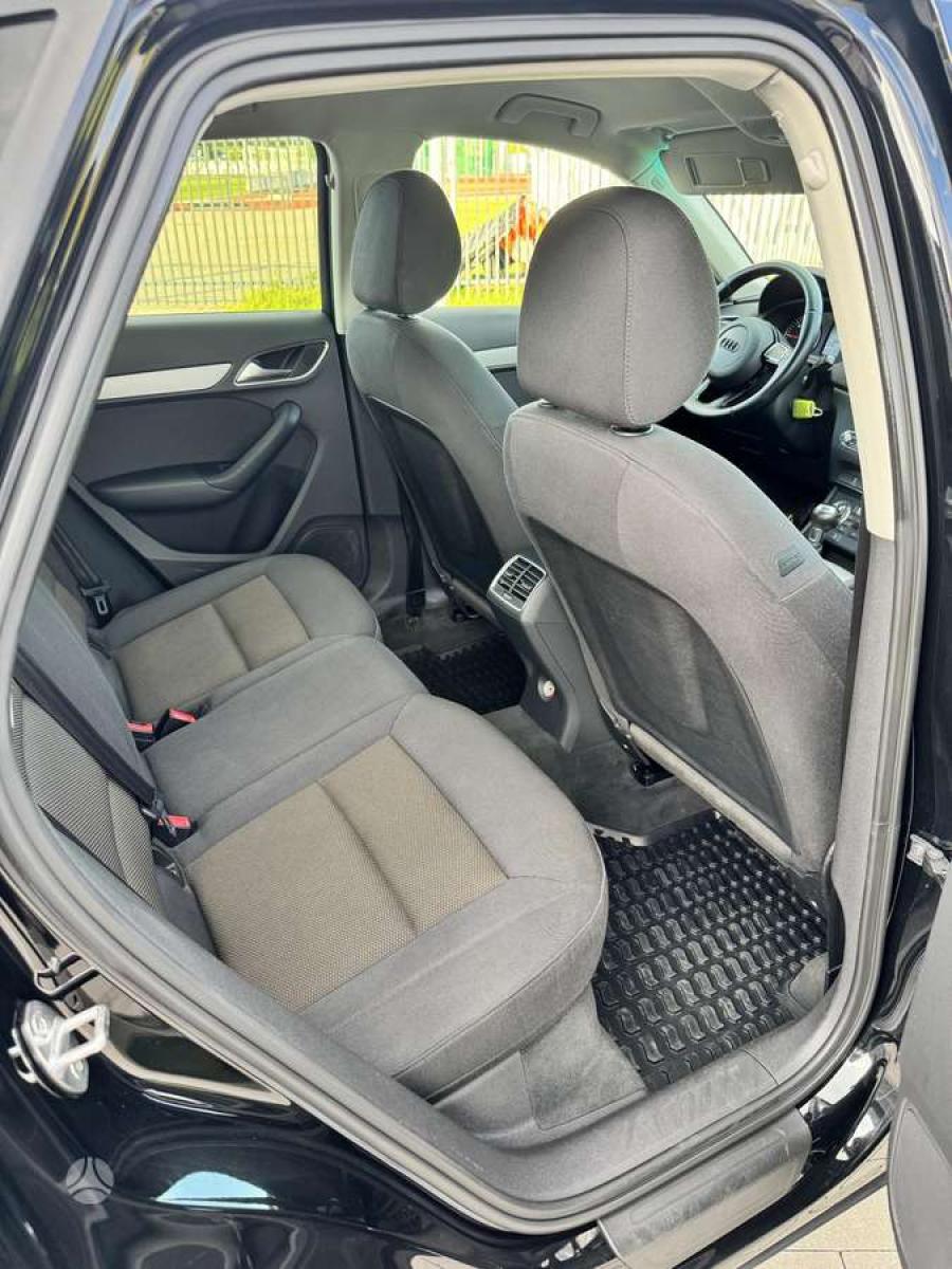Black Audi Q3 2012 in Jonava, with an engine capacity of 2.00 L and mileage of 318 thousand km for 8999 €, photo 17 on AUTOMOTO.COM.LV