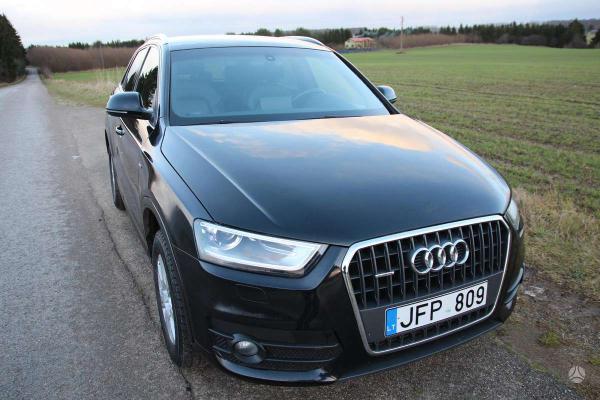 Black Audi Q3 2013 in Palanga, with an engine capacity of 1.98 L and mileage of 88 thousand km for 12300 €, photo 1 on AUTOMOTO.COM.LV