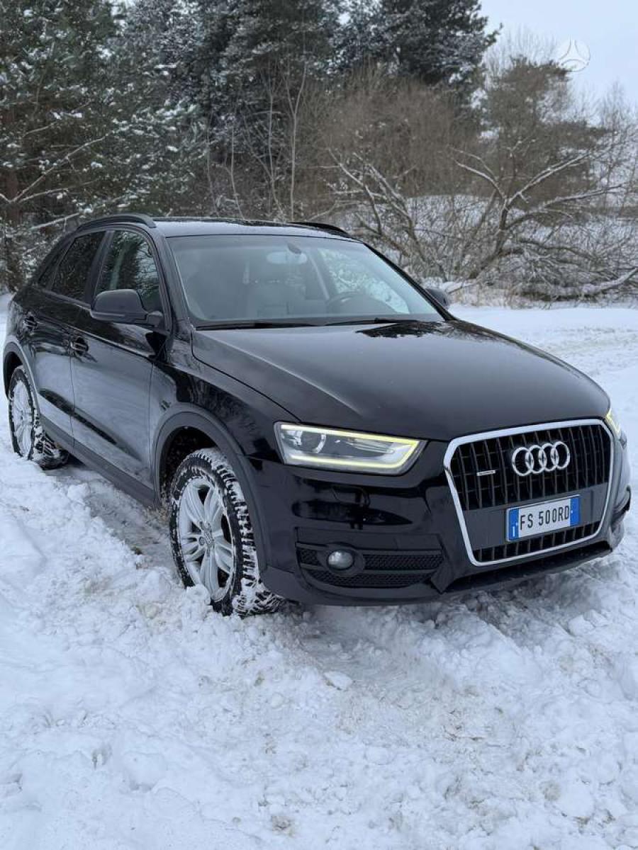 Black Audi Q3 2013 in Utena, with an engine capacity of 1.97 L and mileage of 239 thousand km for 12650 €, photo 5 on AUTOMOTO.COM.LV