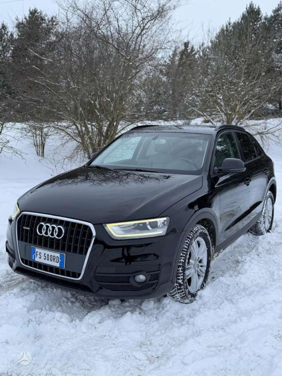 Black Audi Q3 2013 in Utena, with an engine capacity of 1.97 L and mileage of 239 thousand km for 12650 €, photo 7 on AUTOMOTO.COM.LV