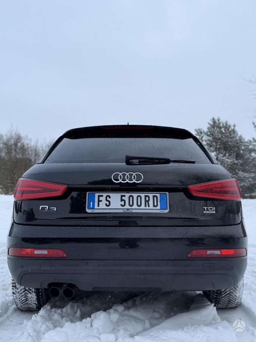 Black Audi Q3 2013 in Utena, with an engine capacity of 1.97 L and mileage of 239 thousand km for 12650 €, photo 11 on AUTOMOTO.COM.LV