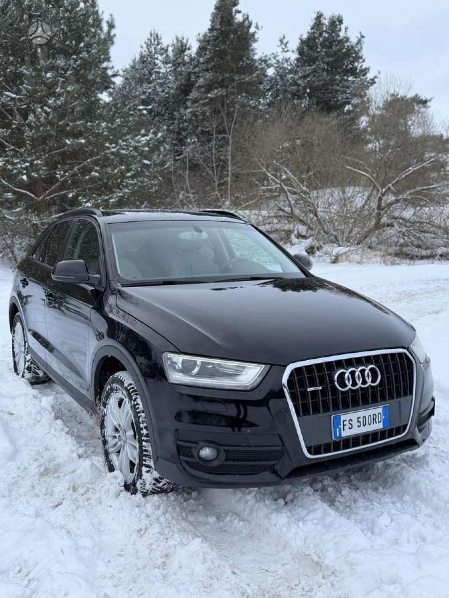Black Audi Q3 2013 in Utena, with an engine capacity of 1.97 L and mileage of 239 thousand km for 12650 €, photo 17 on AUTOMOTO.COM.LV