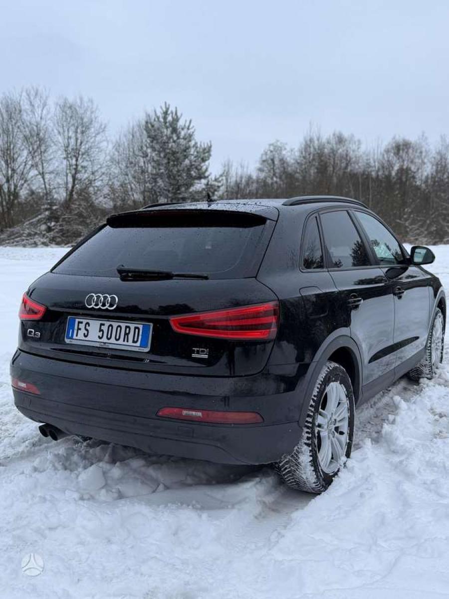 Black Audi Q3 2013 in Utena, with an engine capacity of 1.97 L and mileage of 239 thousand km for 12650 €, photo 20 on AUTOMOTO.COM.LV
