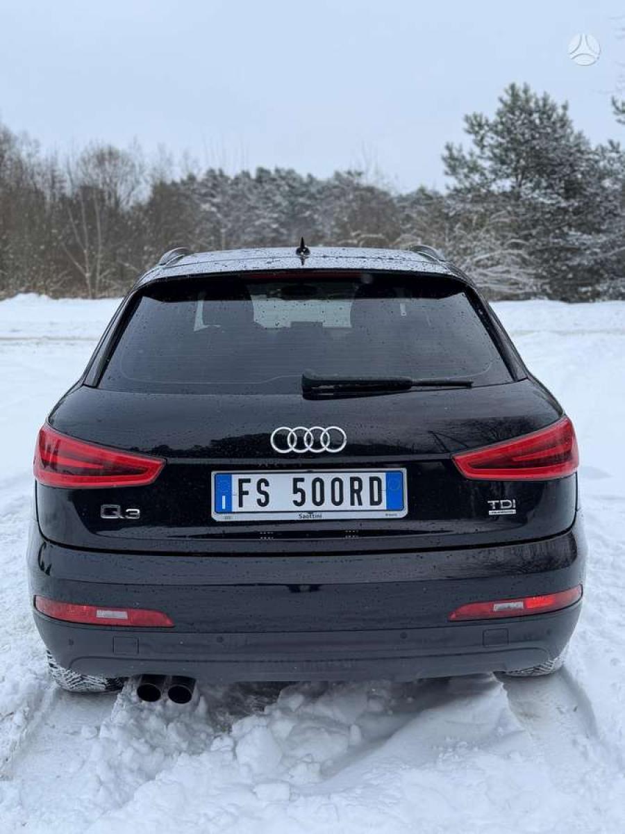 Black Audi Q3 2013 in Utena, with an engine capacity of 1.97 L and mileage of 239 thousand km for 12650 €, photo 21 on AUTOMOTO.COM.LV