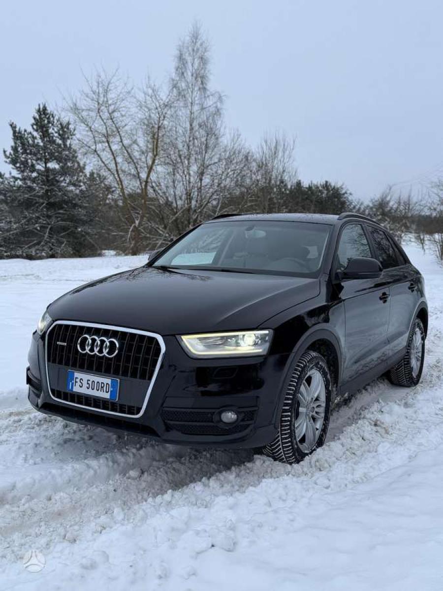 Black Audi Q3 2013 in Utena, with an engine capacity of 1.97 L and mileage of 239 thousand km for 12650 €, photo 29 on AUTOMOTO.COM.LV