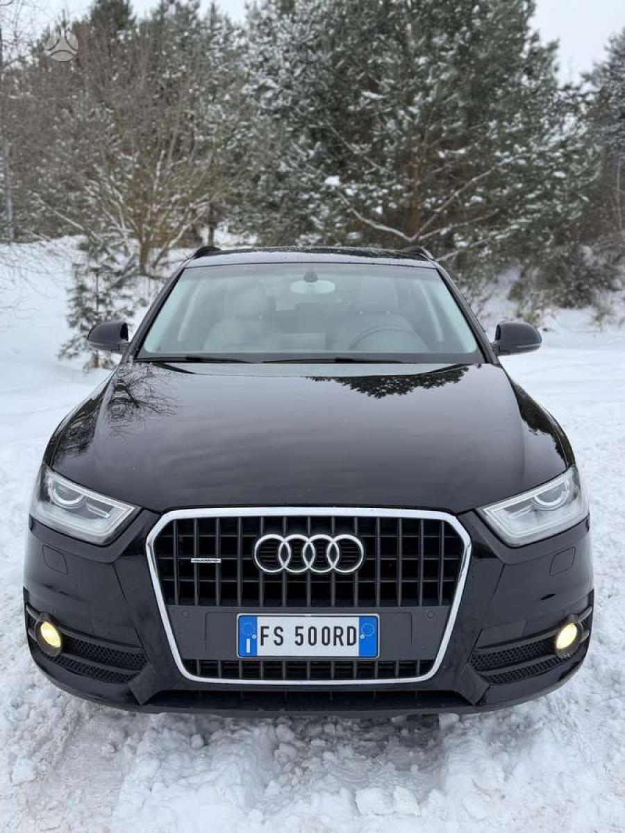 Black Audi Q3 2013 in Utena, with an engine capacity of 1.97 L and mileage of 239 thousand km for 12650 €, photo 37 on AUTOMOTO.COM.LV