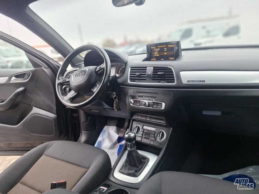Black Audi Q3 2013 in Taurage, with an engine capacity of 2.00 L and mileage of 125 thousand km for 9799 €, photo 18 on AUTOMOTO.COM.LV
