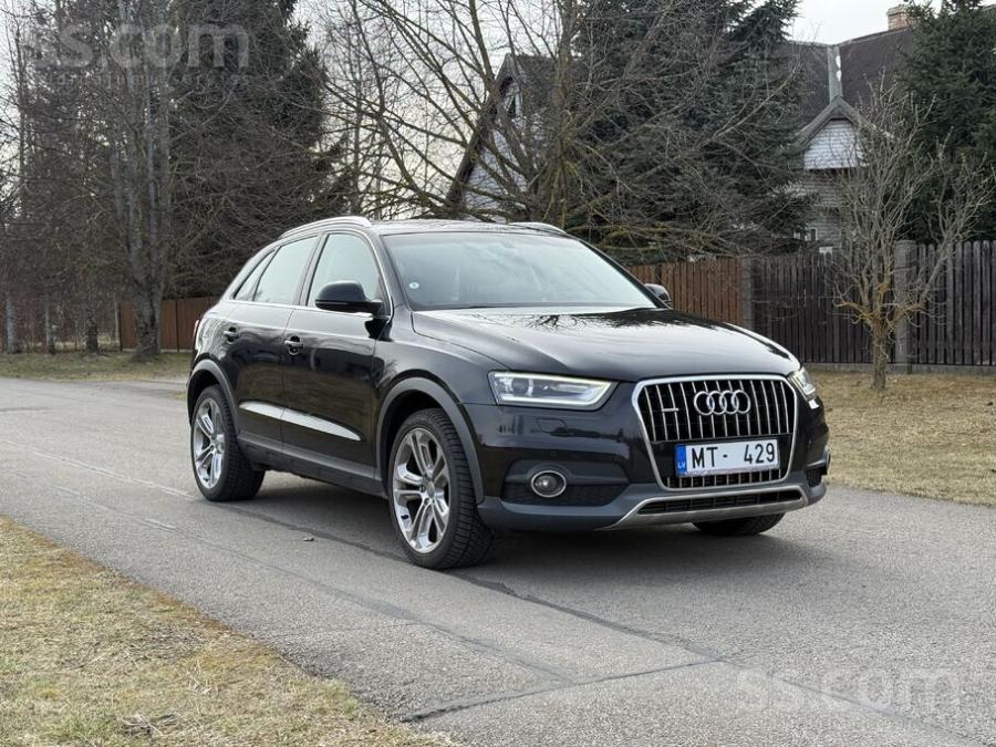 Black Audi Q3 2013 in Riga, with an engine capacity of 2.00 L and mileage of 137 thousand km for 12000 €, photo 1 on AUTOMOTO.COM.LV
