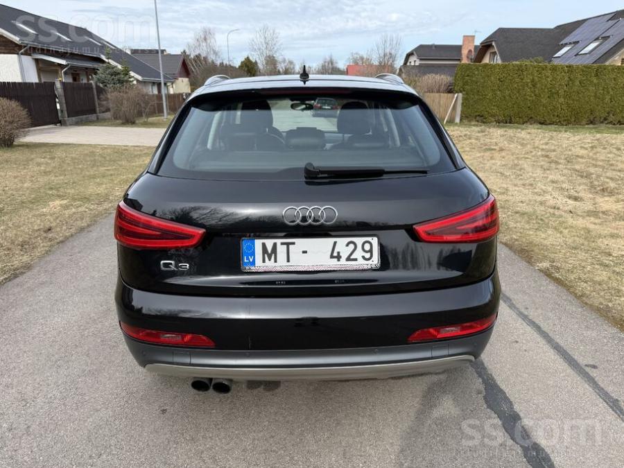 Black Audi Q3 2013 in Riga, with an engine capacity of 2.00 L and mileage of 137 thousand km for 12000 €, photo 16 on AUTOMOTO.COM.LV