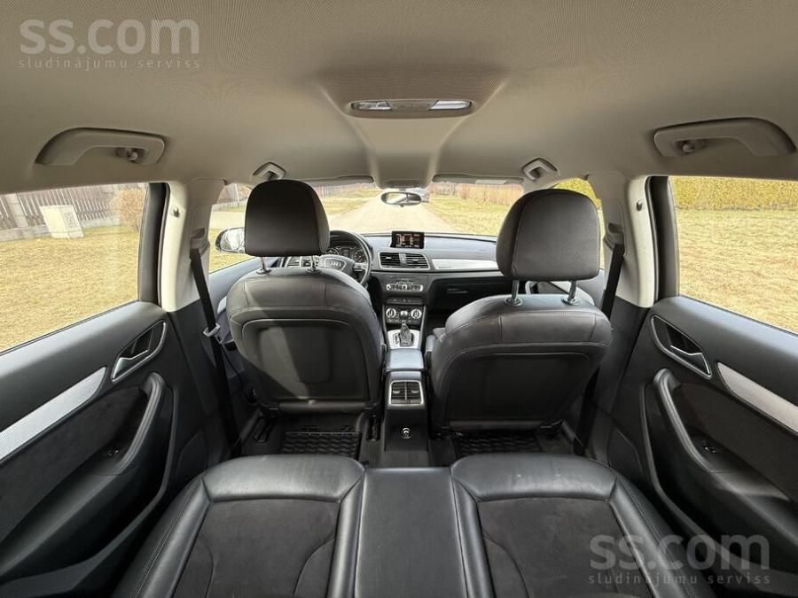 Black Audi Q3 2013 in Riga, with an engine capacity of 2.00 L and mileage of 137 thousand km for 12000 €, photo 17 on AUTOMOTO.COM.LV