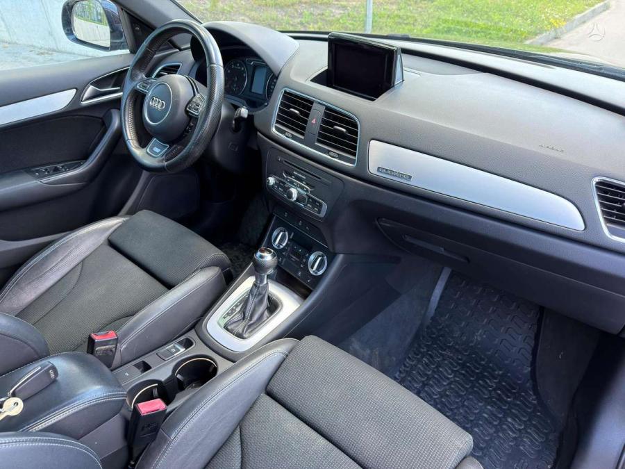 Melns Audi Q3 2013 Panevēža, ar dzinēja tilpumu 1.98 L un nobraukumu 266 tūkst. km par 8999 €, foto 14 vietnē AUTOMOTO.COM.LV