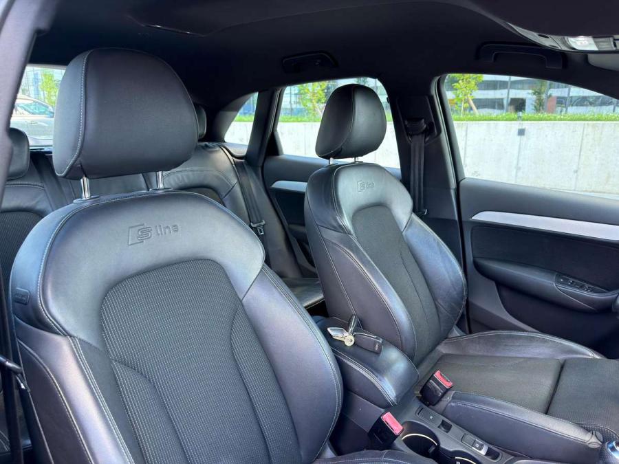 Melns Audi Q3 2013 Panevēža, ar dzinēja tilpumu 1.98 L un nobraukumu 266 tūkst. km par 8999 €, foto 29 vietnē AUTOMOTO.COM.LV