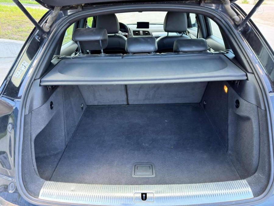 Melns Audi Q3 2013 Panevēža, ar dzinēja tilpumu 1.98 L un nobraukumu 266 tūkst. km par 8999 €, foto 32 vietnē AUTOMOTO.COM.LV