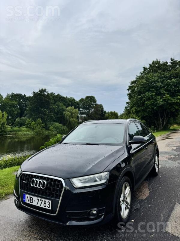 Black Audi Q3 2013 in Riga, with an engine capacity of 2.00 L and mileage of 267 thousand km for 11000 €, photo 1 on AUTOMOTO.COM.LV