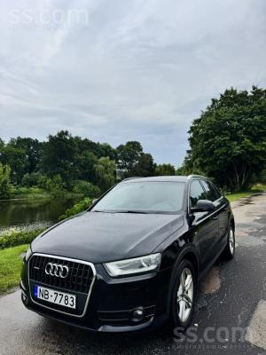 Melns Audi Q3 2013 Rīga, ar dzinēja tilpumu 2.00 L un nobraukumu 267 tūkst. km par 11000 €, foto  vietnē AUTOMOTO.COM.LV