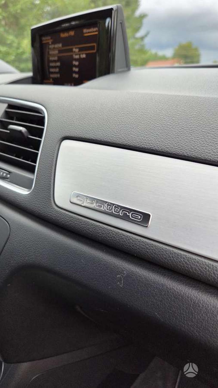 Black Audi Q3 2013 in Kaunas, with an engine capacity of 1.97 L and mileage of 228 thousand km for 11100 €, photo 29 on AUTOMOTO.COM.LV