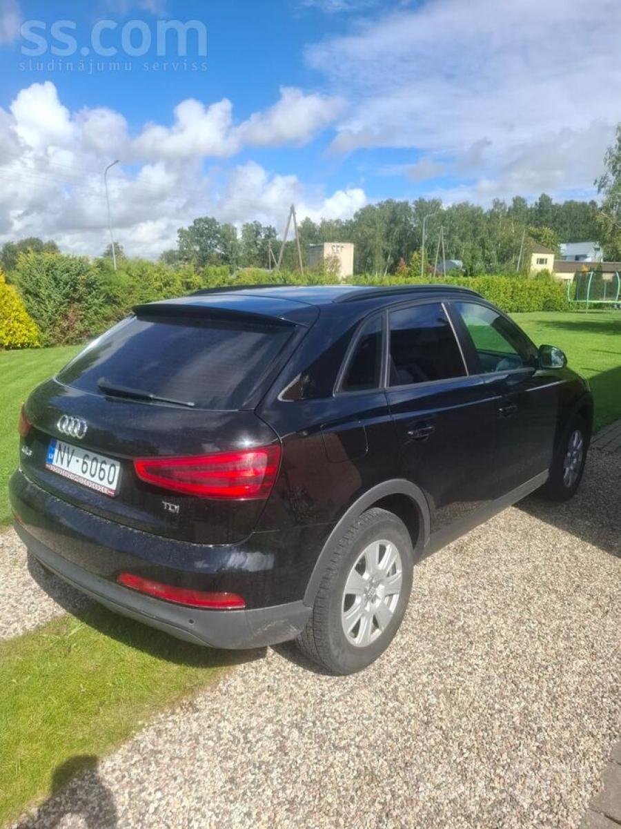 Melns Audi Q3 2013 Jelgava, ar dzinēja tilpumu 2.00 L un nobraukumu 303 tūkst. km par 10150 €, foto 3 vietnē AUTOMOTO.COM.LV