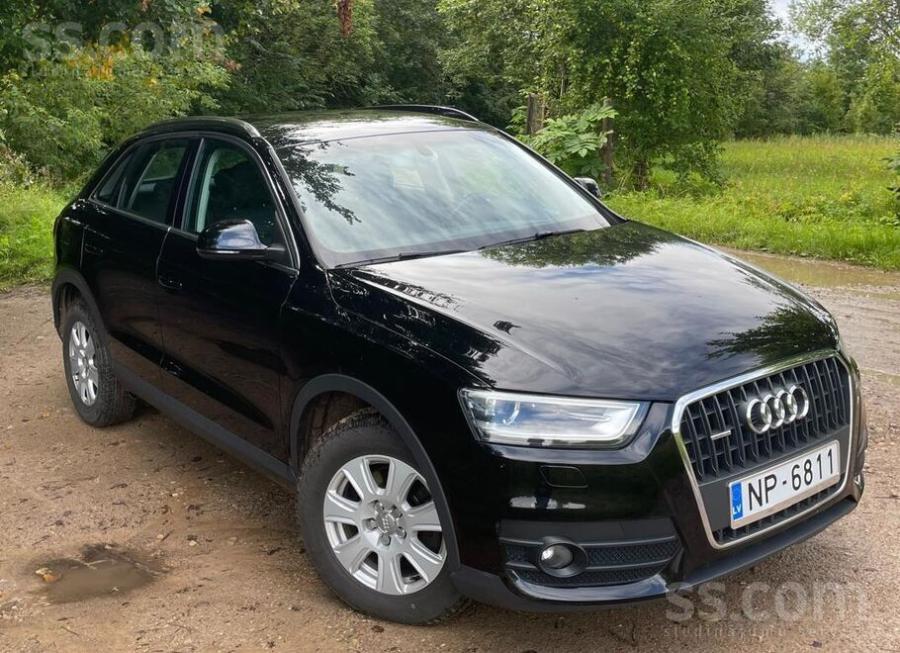 Black Audi Q3 2013 in Ogre, with an engine capacity of 2.00 L and mileage of 229 thousand km for 11000 €, photo 1 on AUTOMOTO.COM.LV