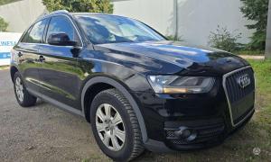 Melns Audi Q3 2013 Kauņa, ar dzinēja tilpumu 1.97 L un nobraukumu 275 tūkst. km par 5650 €, foto  vietnē AUTOMOTO.COM.LV