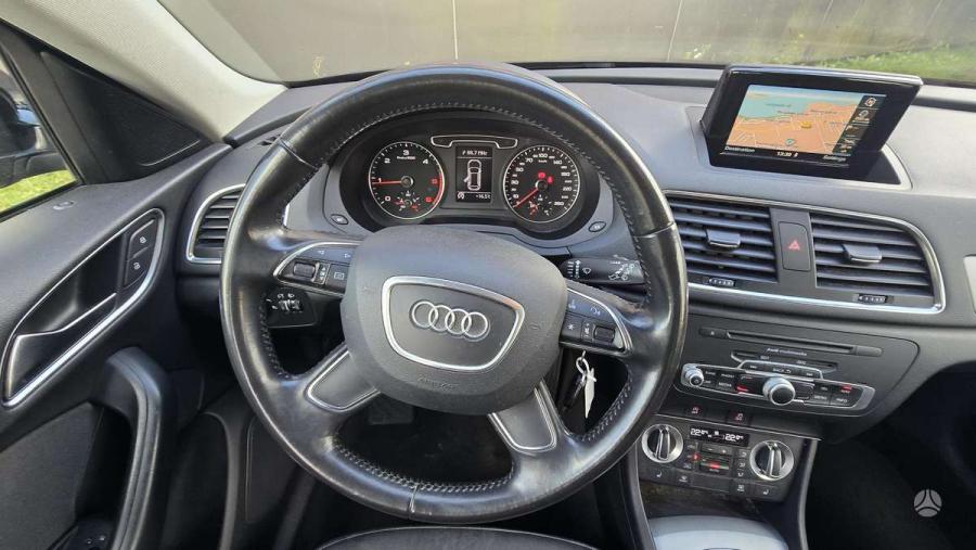 Black Audi Q3 2013 in Kaunas, with an engine capacity of 1.97 L and mileage of 275 thousand km for 5650 €, photo 13 on AUTOMOTO.COM.LV