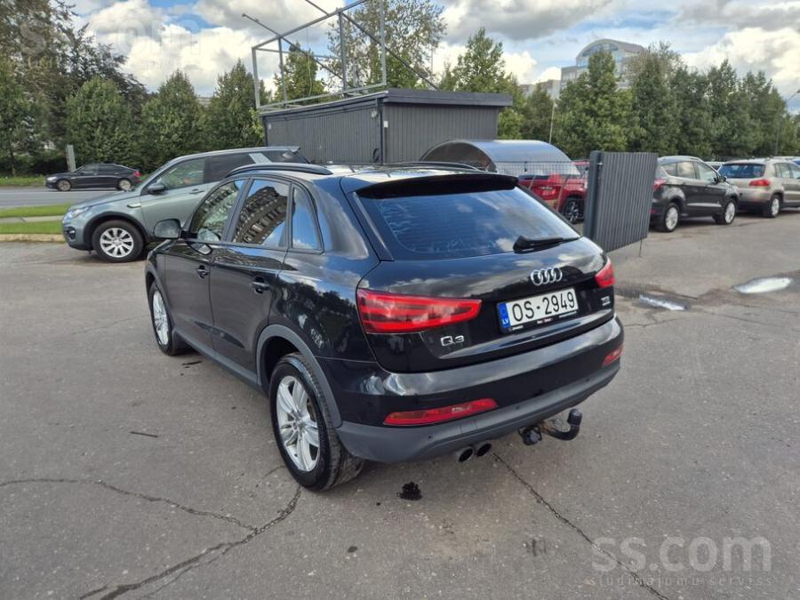 Black Audi Q3 2013 in Riga, with an engine capacity of 2.00 L and mileage of 313 thousand km for 8990 €, photo 9 on AUTOMOTO.COM.LV