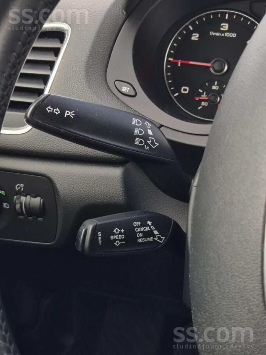 Black Audi Q3 2013 in Riga, with an engine capacity of 2.00 L and mileage of 313 thousand km for 8990 €, photo 18 on AUTOMOTO.COM.LV