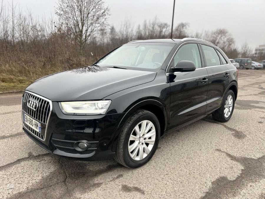 Black Audi Q3 2014 in Panevezys, with an engine capacity of 1.97 L and mileage of 274 thousand km for 9900 €, photo 3 on AUTOMOTO.COM.LV