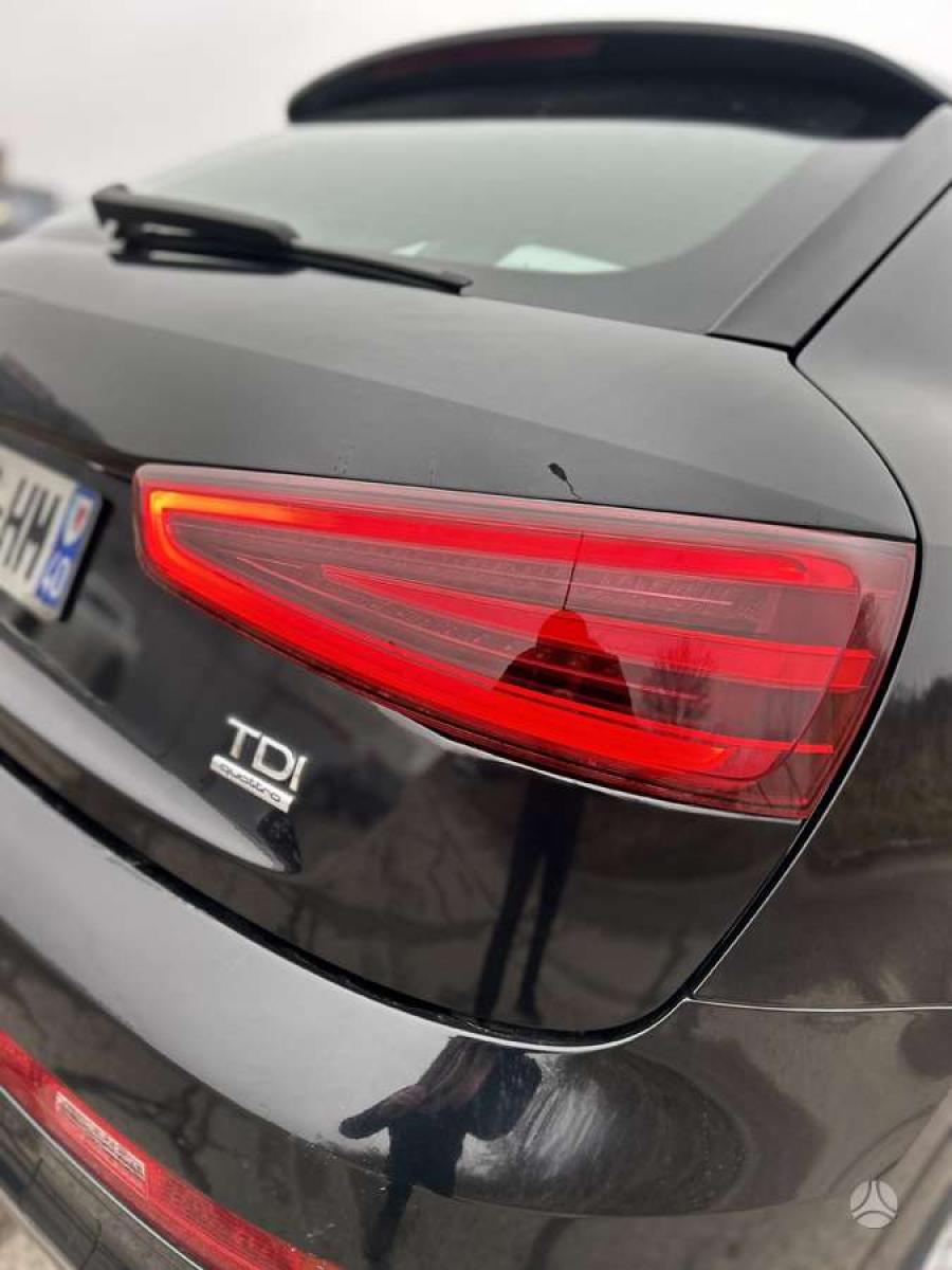 Black Audi Q3 2014 in Panevezys, with an engine capacity of 1.97 L and mileage of 274 thousand km for 9900 €, photo 8 on AUTOMOTO.COM.LV