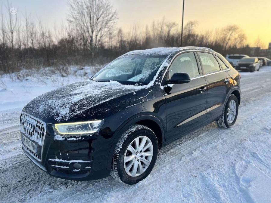 Black Audi Q3 2014 in Panevezys, with an engine capacity of 1.97 L and mileage of 274 thousand km for 9900 €, photo 3 on AUTOMOTO.COM.LV