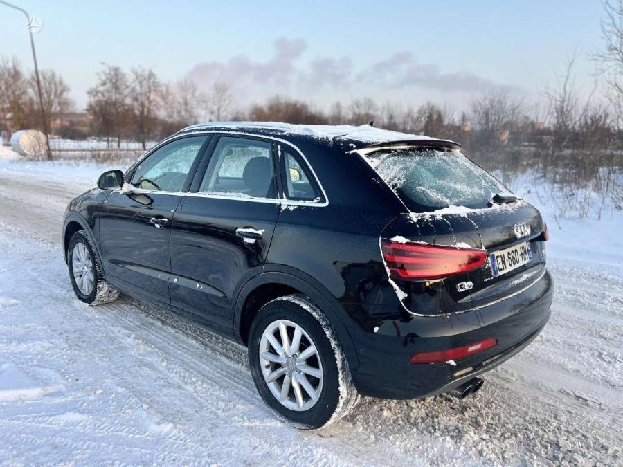 Black Audi Q3 2014 in Panevezys, with an engine capacity of 1.97 L and mileage of 274 thousand km for 9900 €, photo 5 on AUTOMOTO.COM.LV