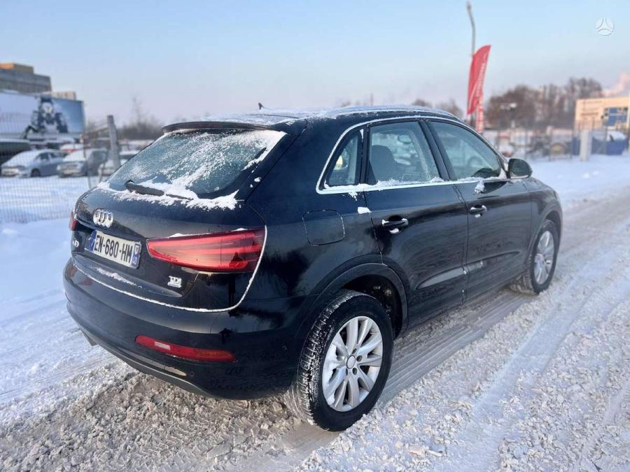 Black Audi Q3 2014 in Panevezys, with an engine capacity of 1.97 L and mileage of 274 thousand km for 9900 €, photo 7 on AUTOMOTO.COM.LV