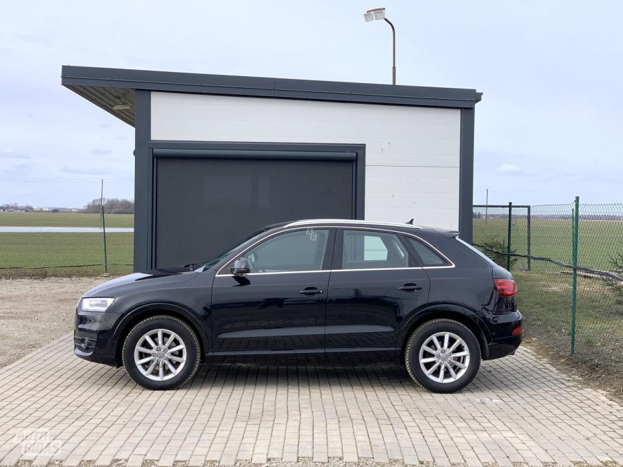 Black Audi Q3 2014 in Kaunas, with an engine capacity of 2.00 L and mileage of 273 thousand km for 11999 €, photo 9 on AUTOMOTO.COM.LV