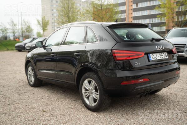 Black Audi Q3 2014 in Liepaja, with an engine capacity of 1.40 L and mileage of 244 thousand km for 11500 €, photo 7 on AUTOMOTO.COM.LV