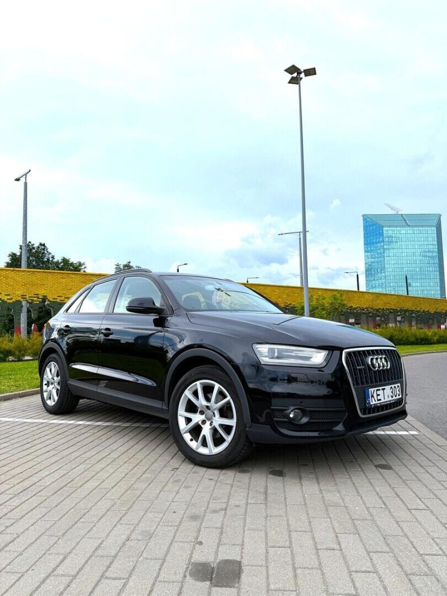Black Audi Q3 2014 in Vilnius, with an engine capacity of 2.00 L and mileage of 232 thousand km for 12500 €, photo 1 on AUTOMOTO.COM.LV
