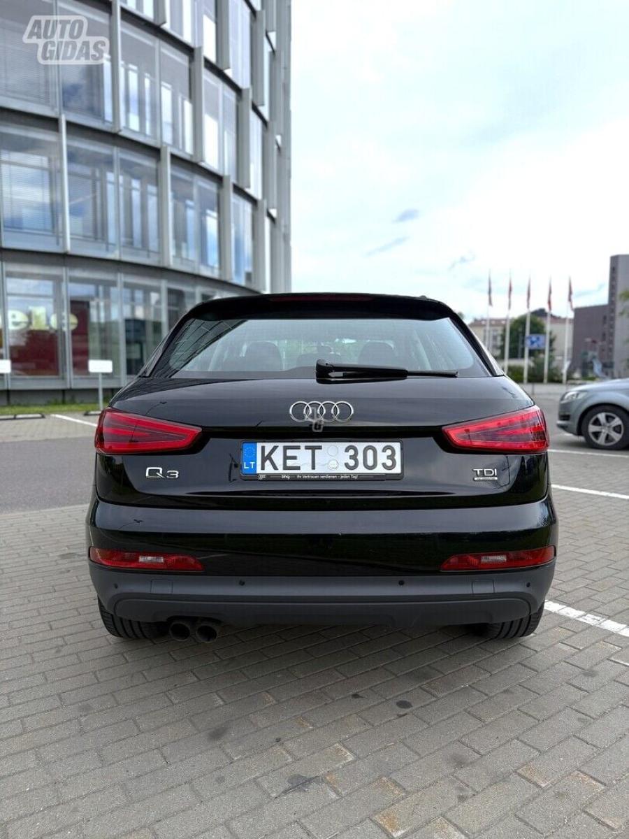 Black Audi Q3 2014 in Vilnius, with an engine capacity of 2.00 L and mileage of 232 thousand km for 12500 €, photo 5 on AUTOMOTO.COM.LV