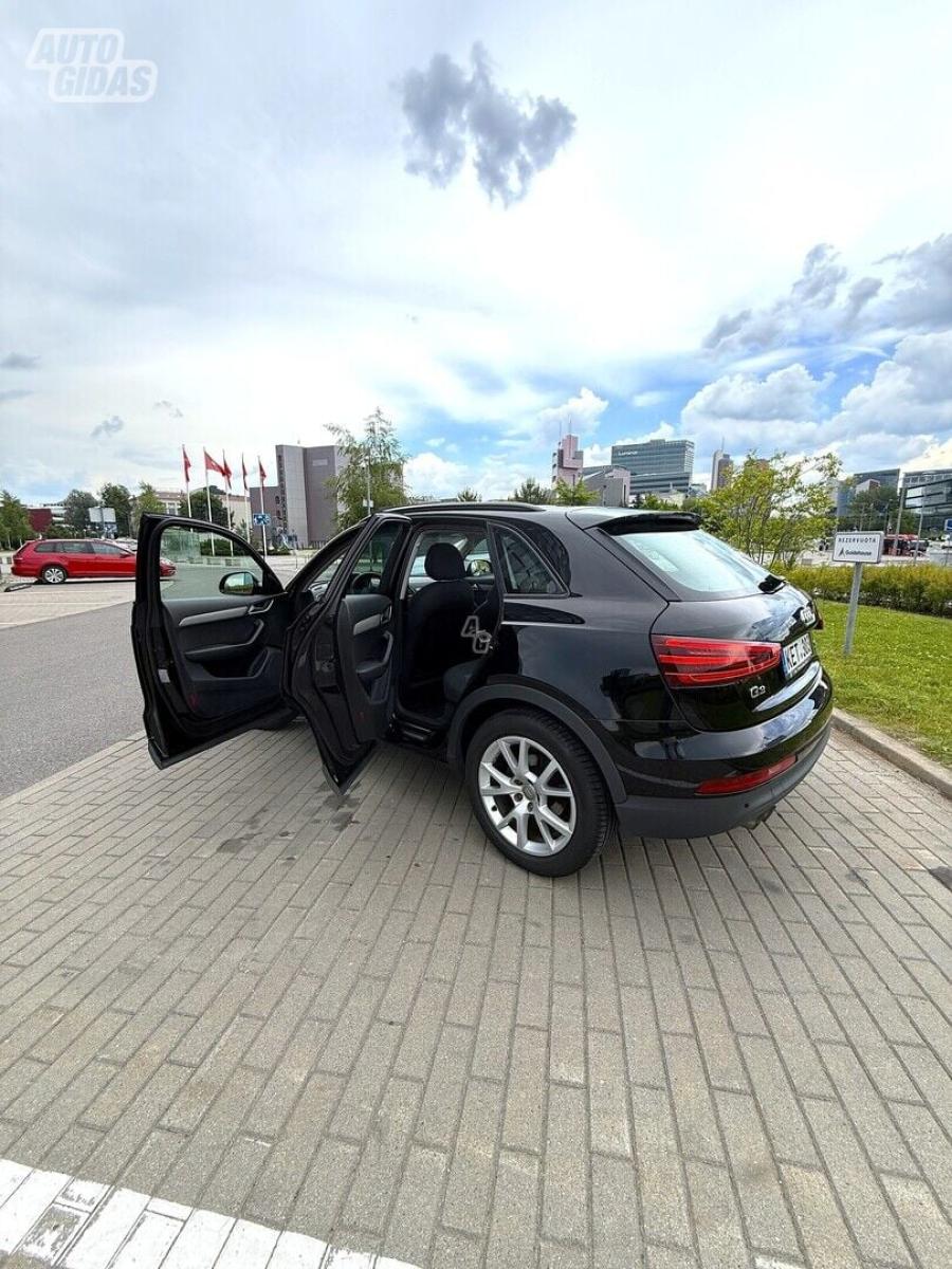 Black Audi Q3 2014 in Vilnius, with an engine capacity of 2.00 L and mileage of 232 thousand km for 12500 €, photo 9 on AUTOMOTO.COM.LV